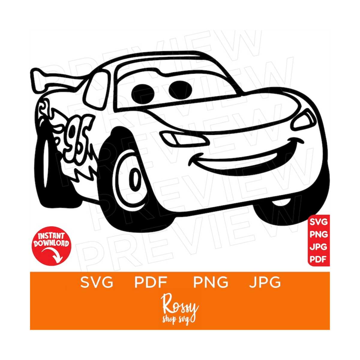McQueen Cars Vector Svg, Cars SVG, Tow Mater Svg, Mack Svg, | Inspire Uplift
