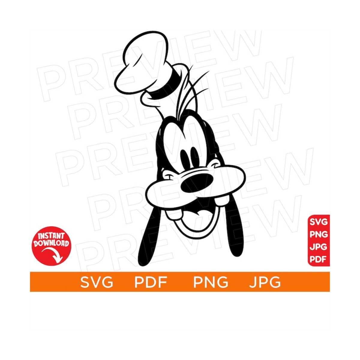 Goofy Vector Svg, Goofy Ears SVG Mouse png, Disneyland ears | Inspire ...