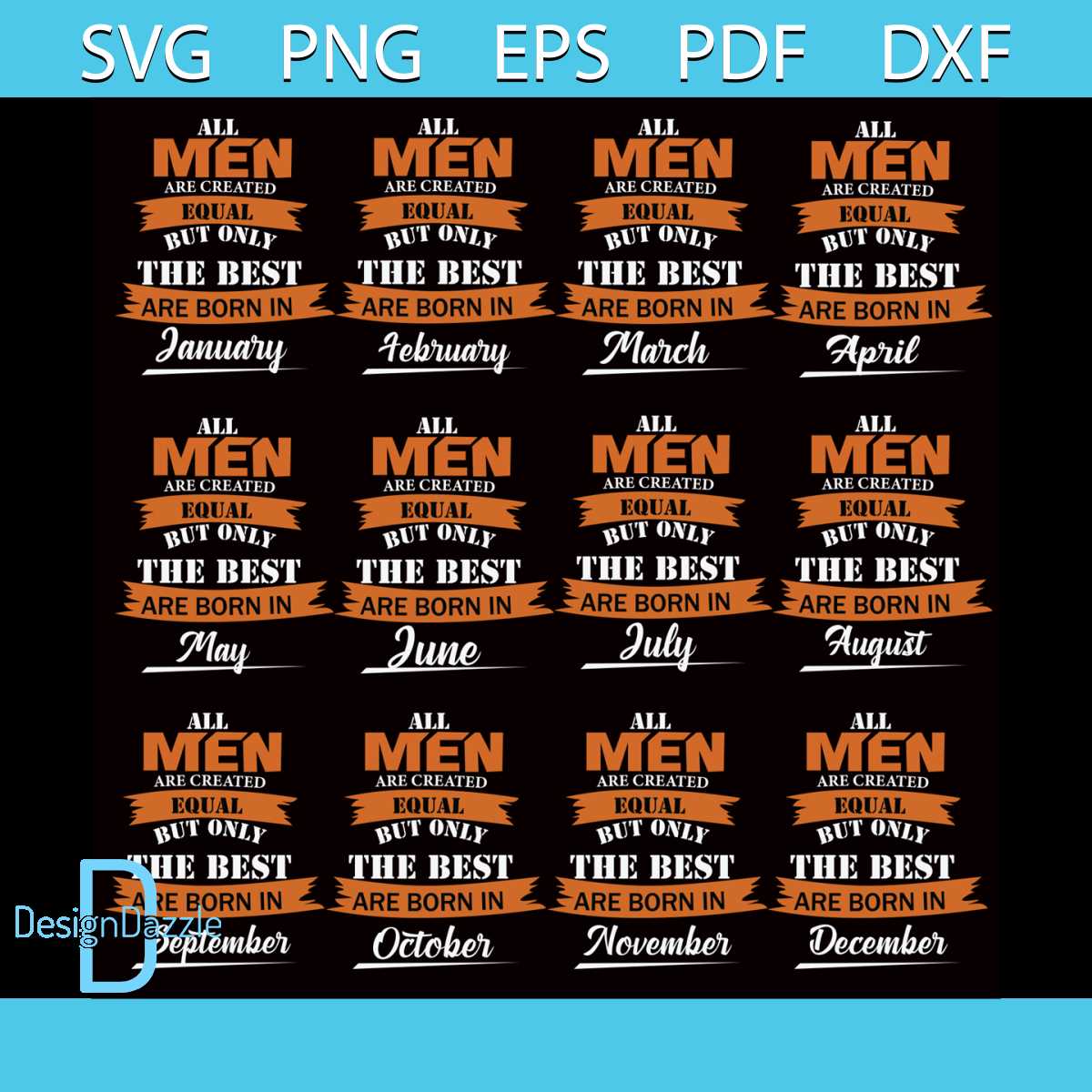 All Man Are Created Equal But Only The Best Bundle Svg Full | Inspire ...