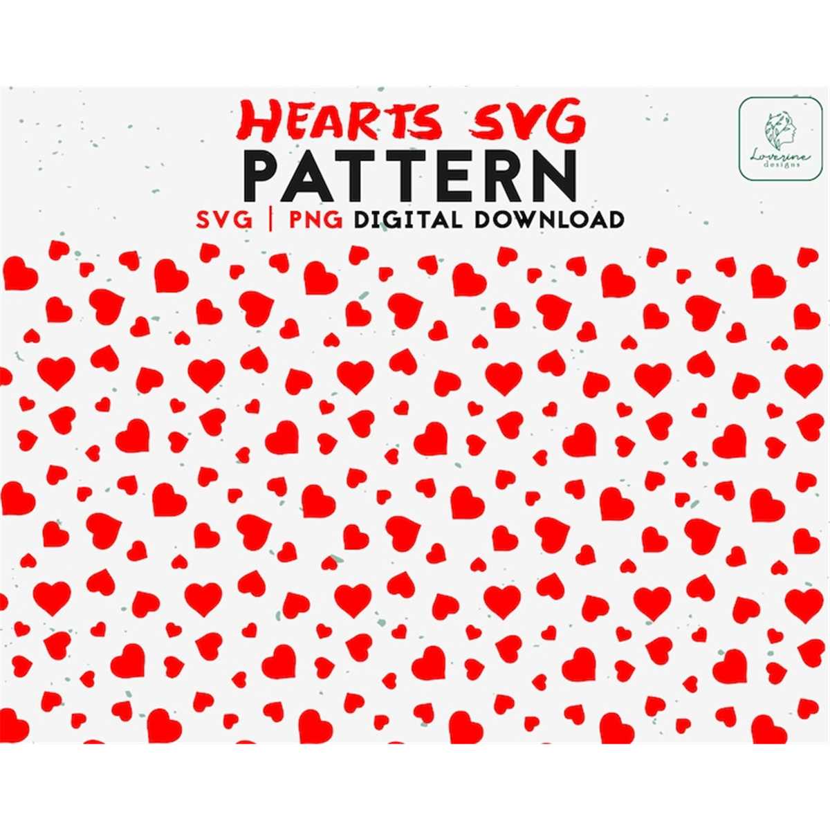 Heart Pattern SVG Design - Valentines Day Svg Files For Cric | Inspire ...