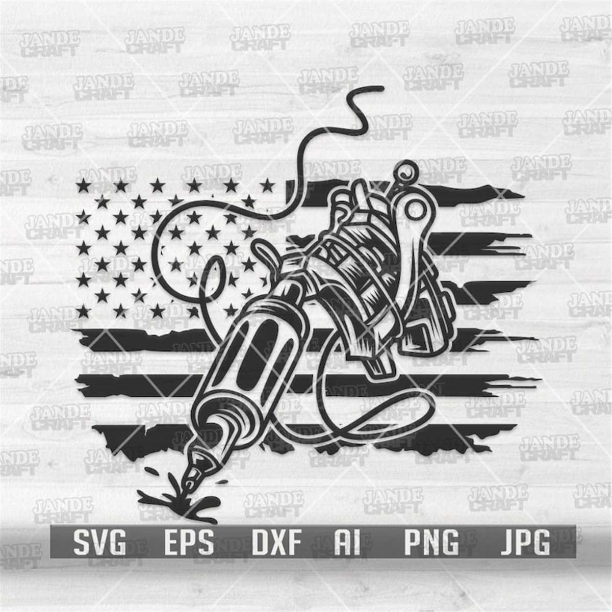 US Tattoo Machine svg | Skin Art Clipart | Tattoo Artist Cut | Inspire ...