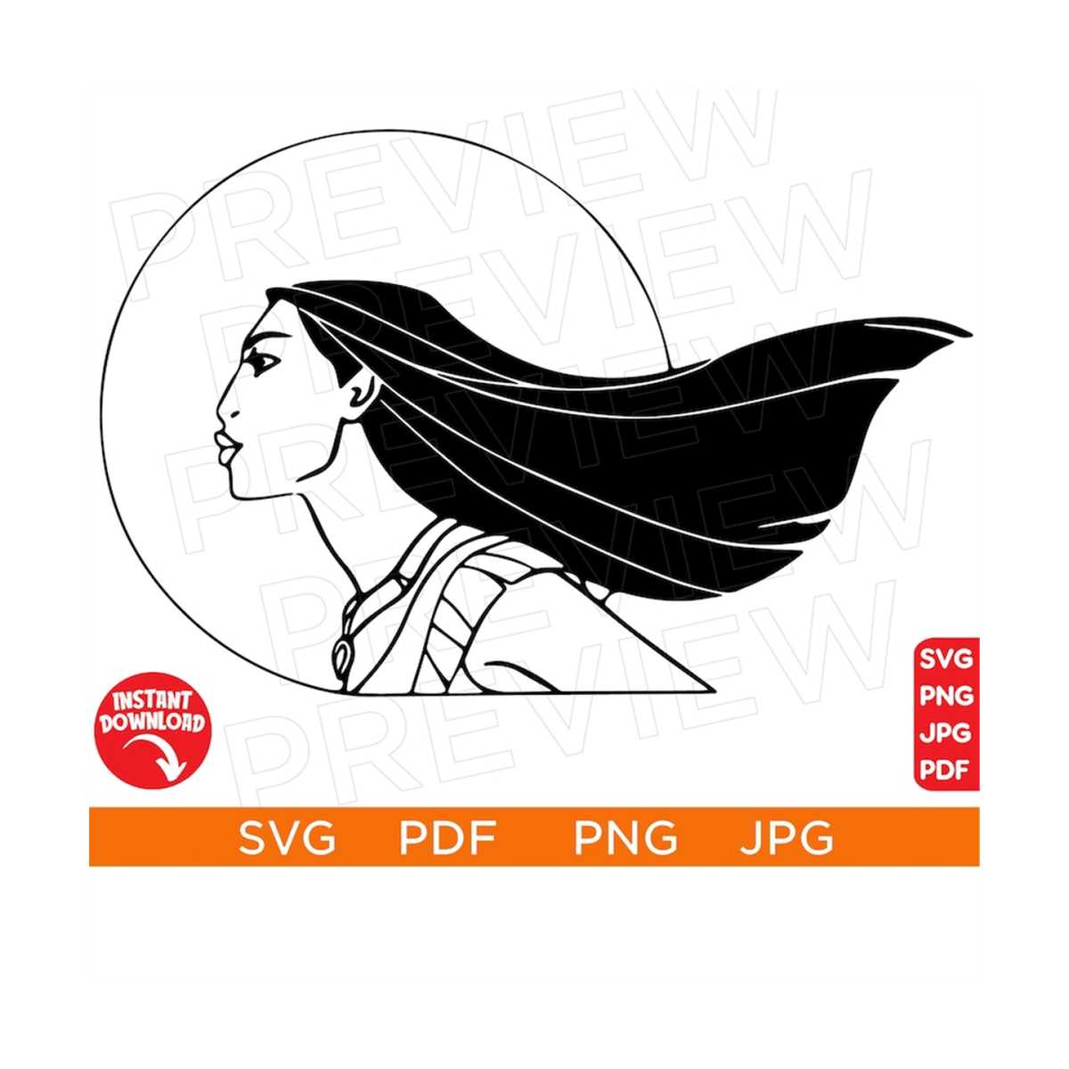 Pocahontas Vector Svg, Princess Pocahontas SVG, Princess Sv | Inspire ...