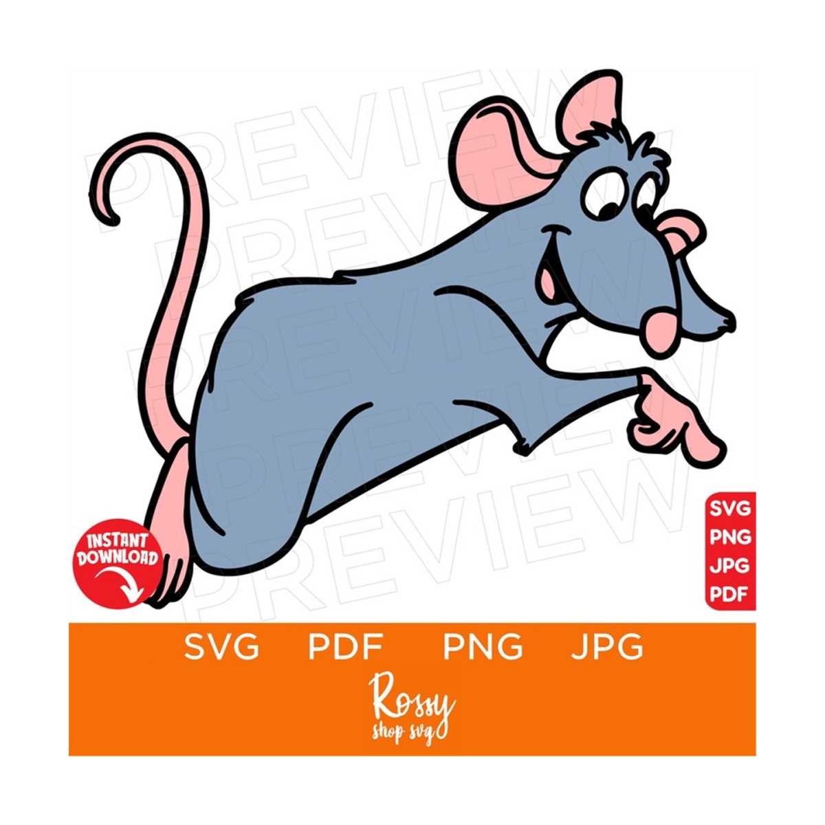 Remy Ratatouille SVG , Disneyland Ears, Clipart, Anyone Can | Inspire ...