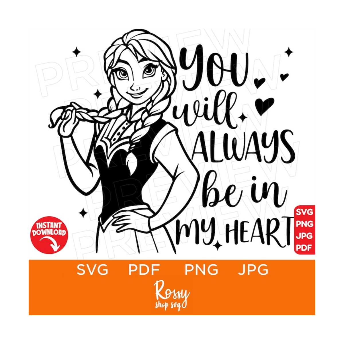 Frozen Svg, Ana svg, Ears svg, clipart, cricut design Svg, | Inspire Uplift