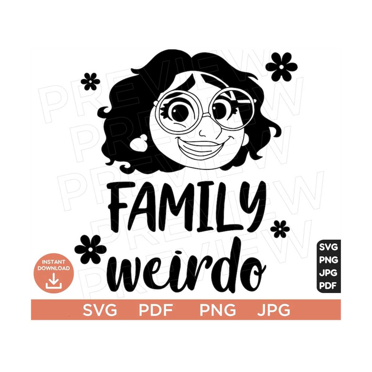Family Weirdo Svg, Encanto SVG Maribel Svg, Disneyland Ears | Inspire ...