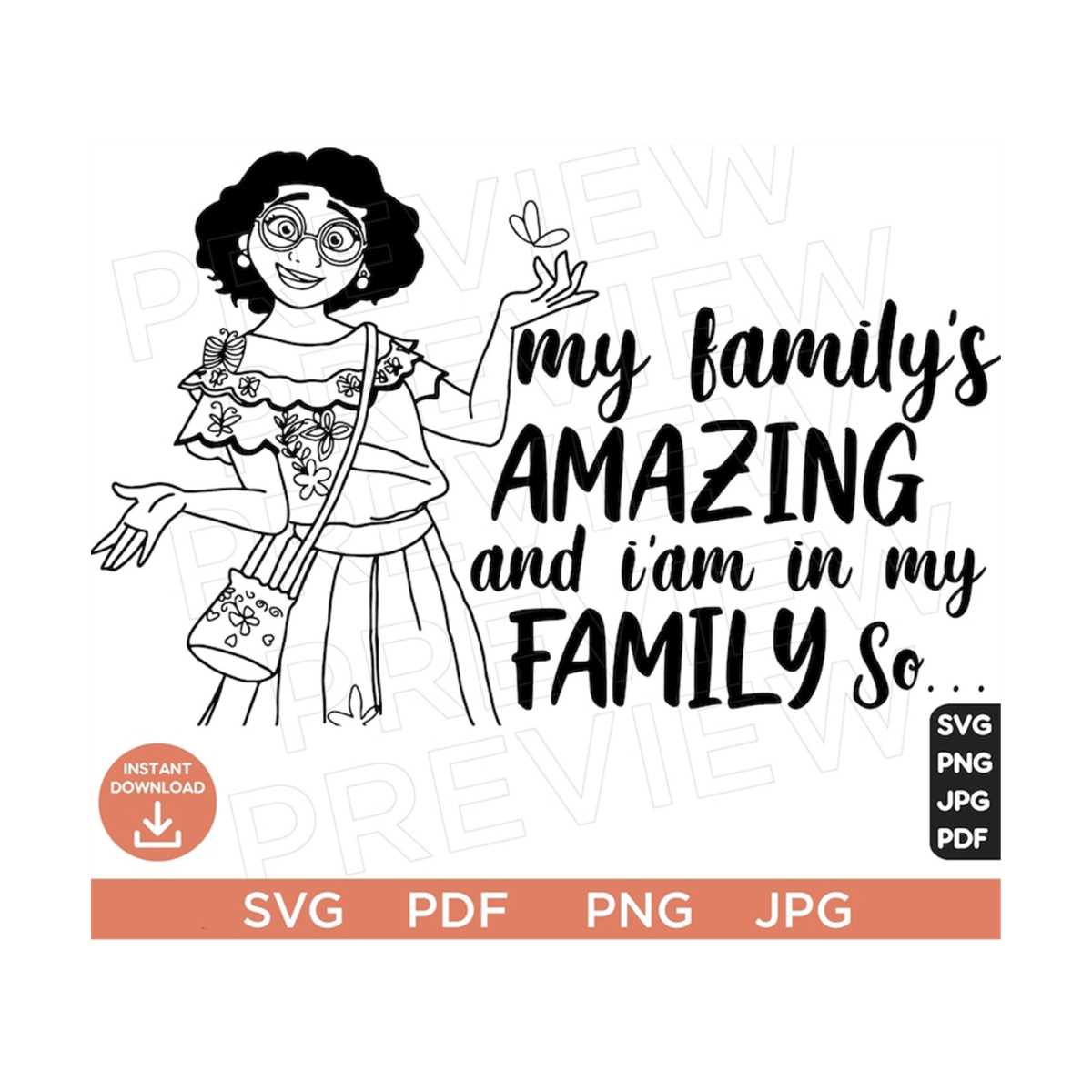 My Family Is Amazing Svg, Quote Encanto SVG Maribel Madrigal | Inspire ...