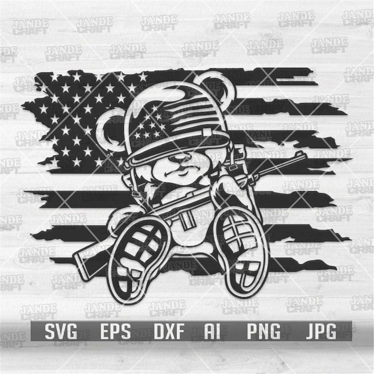 US Soldier Teddy Bear svg | Military Animal Clipart | Hipste | Inspire ...