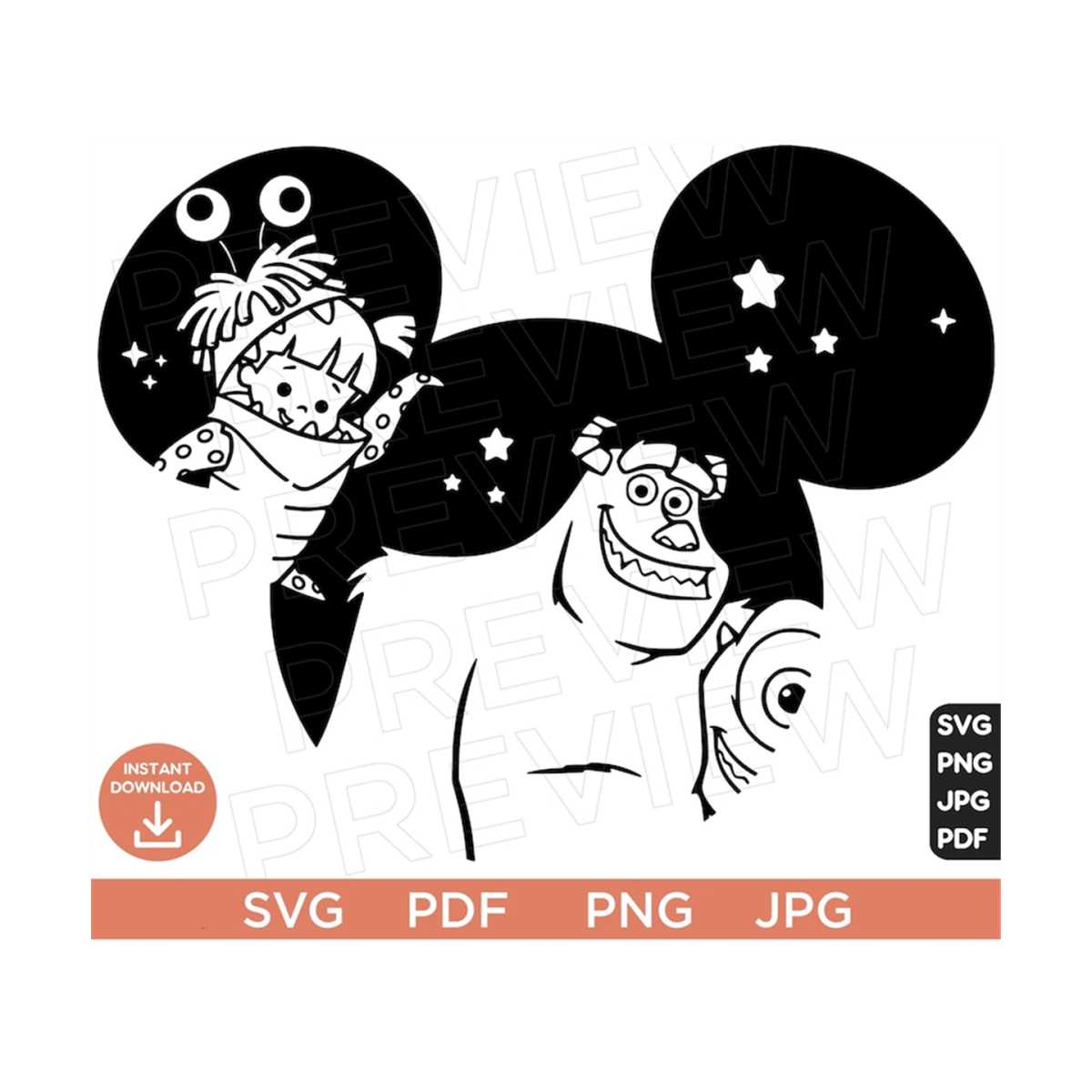 Monsters Inc Vector Svg, James P. Sullivan SVG, Mike Wazowsk | Inspire ...