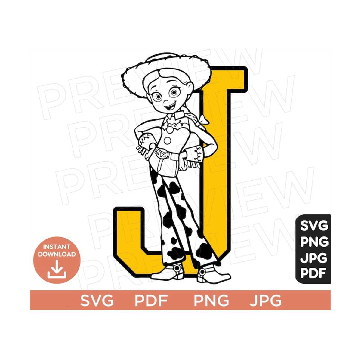 Jessie Toy Story svg Ears svg png clipart, cricut design Svg - Inspire ...