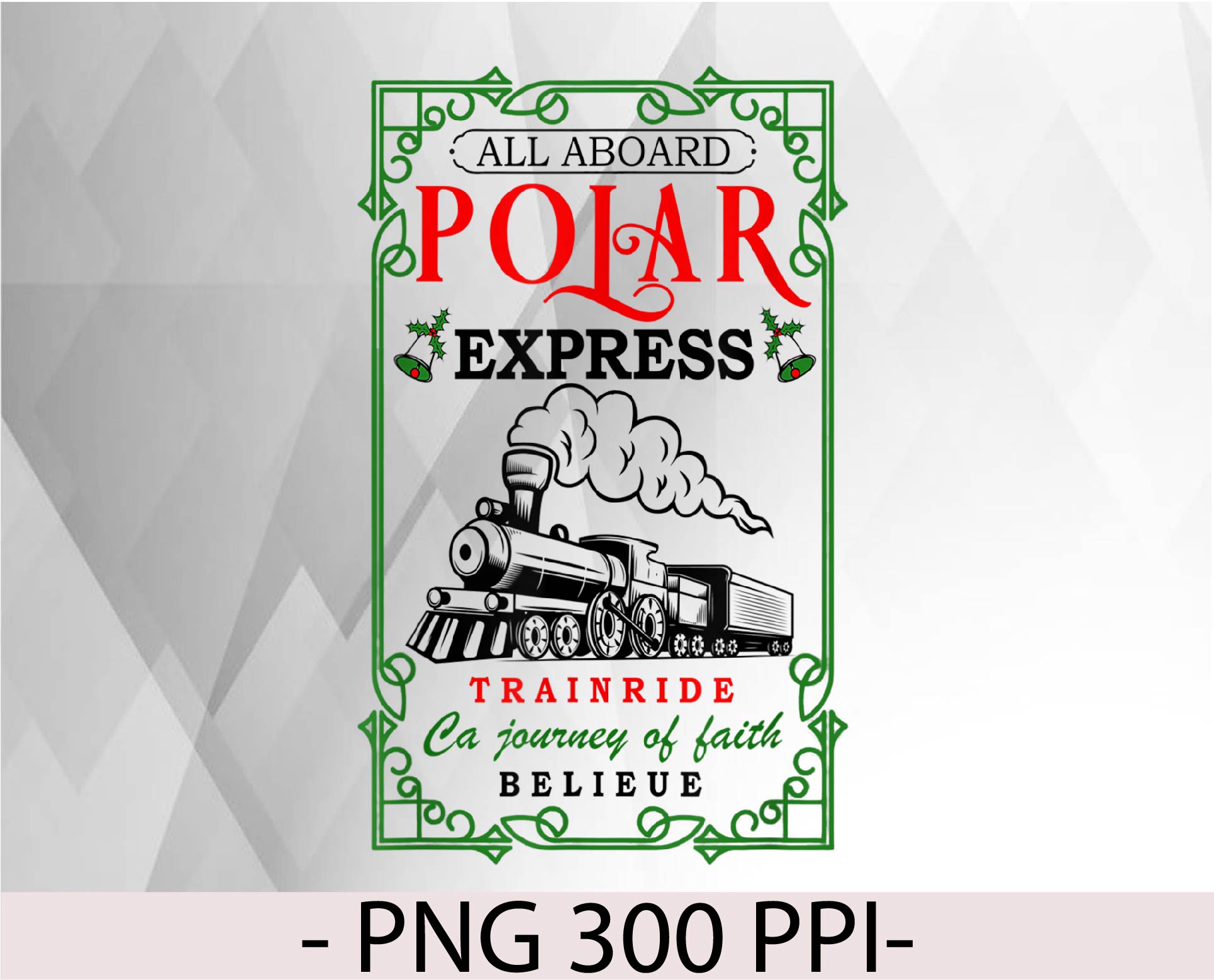Christmas North Pole Polar Express All Abroad Xmas Santa PNG | Inspire ...