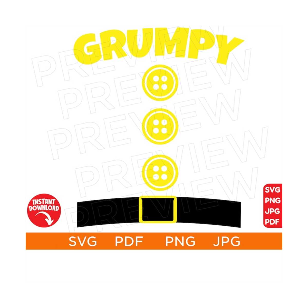 Costume Grumpy SVG, Snow White Seven Dwarfs SVG Grumpy Dwarf | Inspire ...