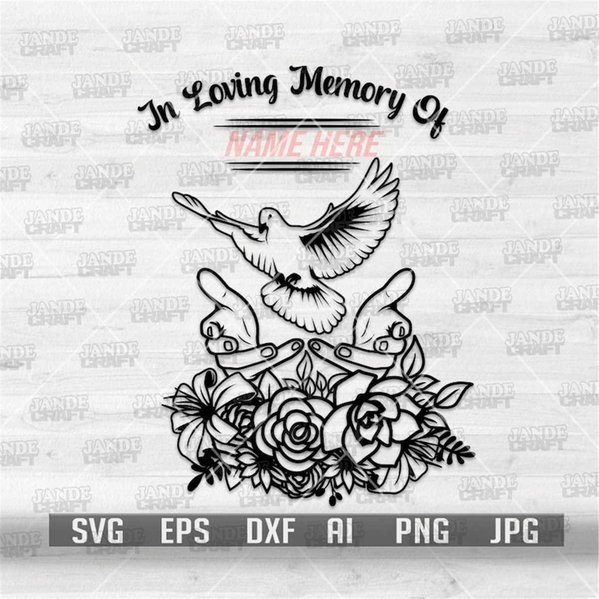 In Loving Memory Of Sign svg | Memorial Label Cut File | Flo | Inspire ...