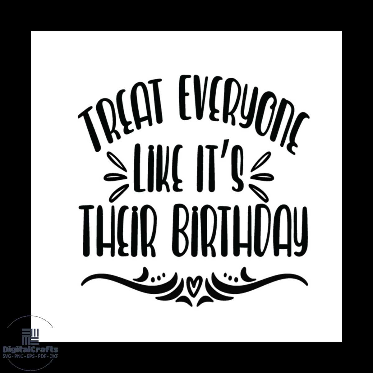 Treat everyone like its their birthday Svg, Birthday Svg, Ha | Inspire ...