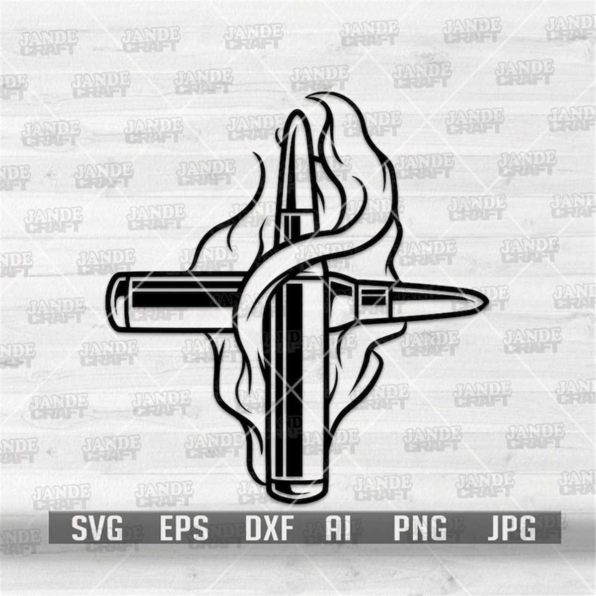 Bullets Cross svg | Guns and Ammo Clipart | Military Dad Shi | Inspire ...