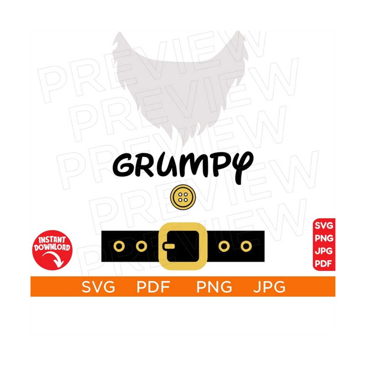 Grumpy Dwarf SVG, Snow White Seven Dwarfs SVG Grumpy Dwarfs | Inspire ...