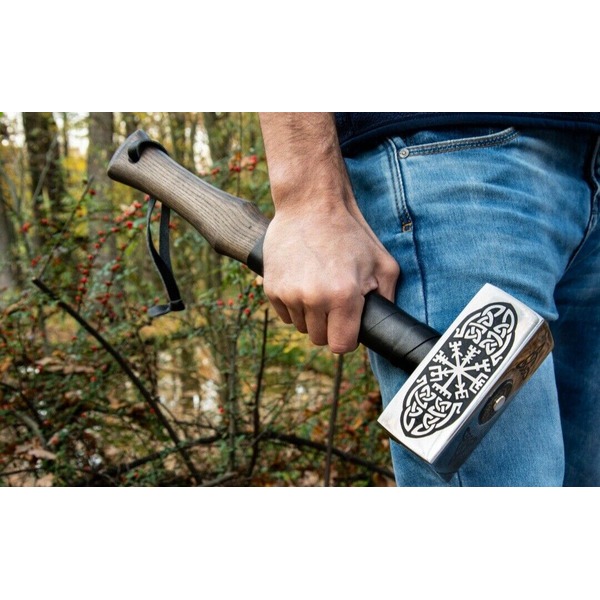 Hand Forged Viking Hammer, Handmade Thor, Mjolnir Replica Gi - Inspire ...