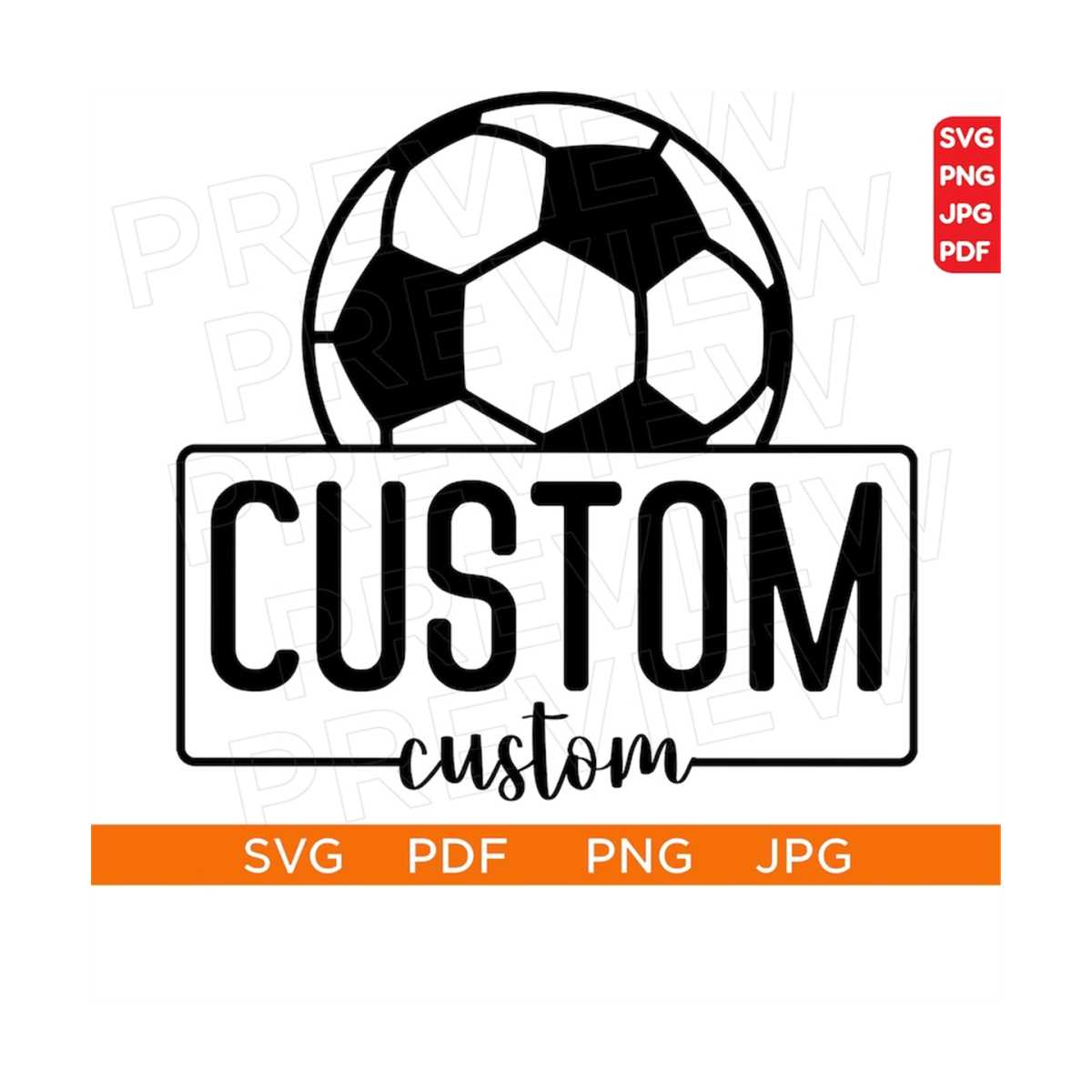 Custom Name SVG, pdf, png, jpg, Custom Team Spirit Svg, Cust - Inspire ...