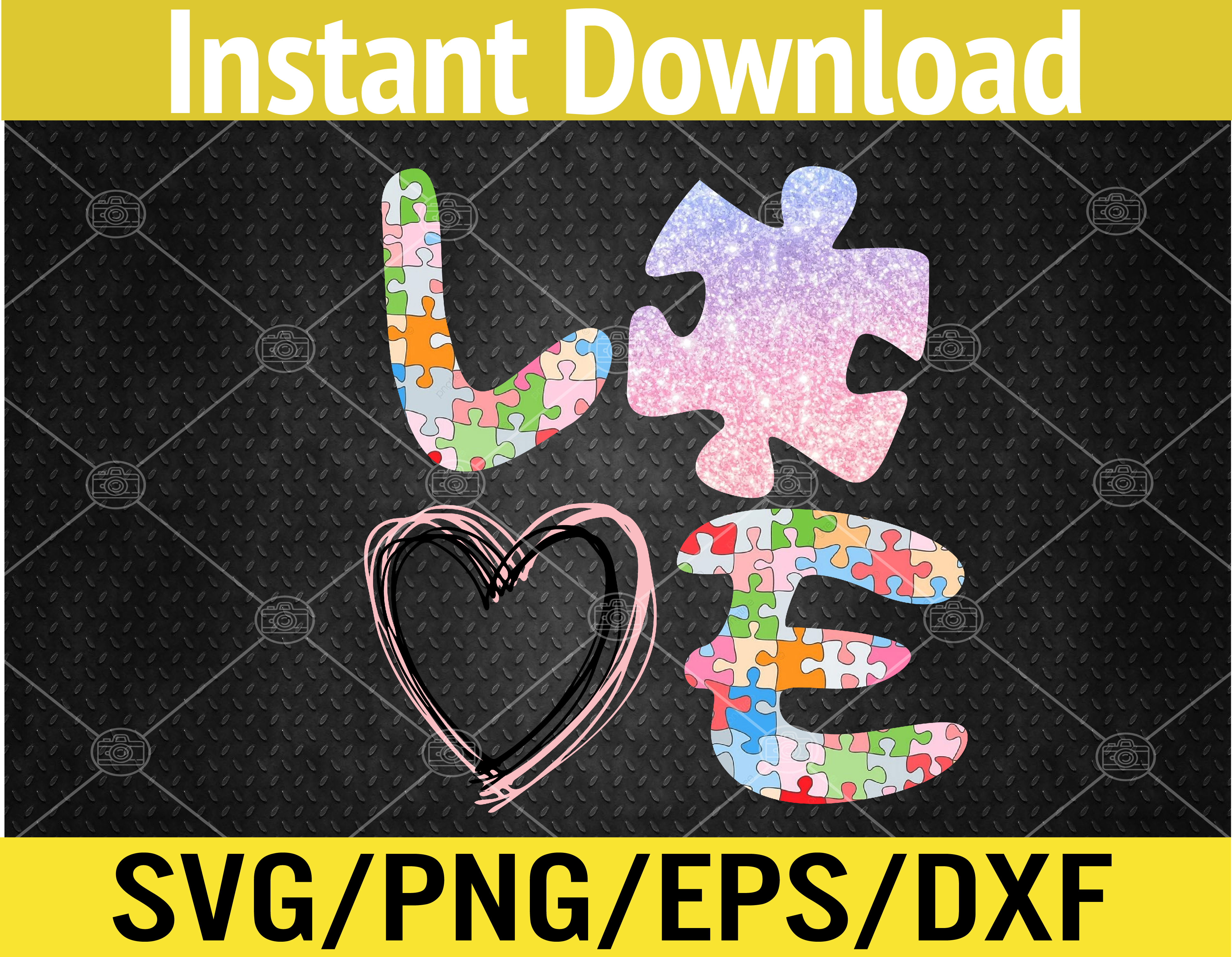 Autism Awareness 2022 Valentines Day Cute Puzzle Autism Svg, | Inspire ...