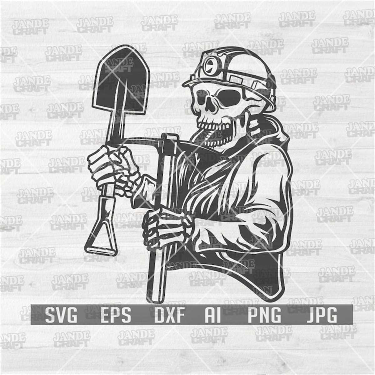 Mining Skull svg | Mining svg | Mining Cutfile | Mining Clip | Inspire ...