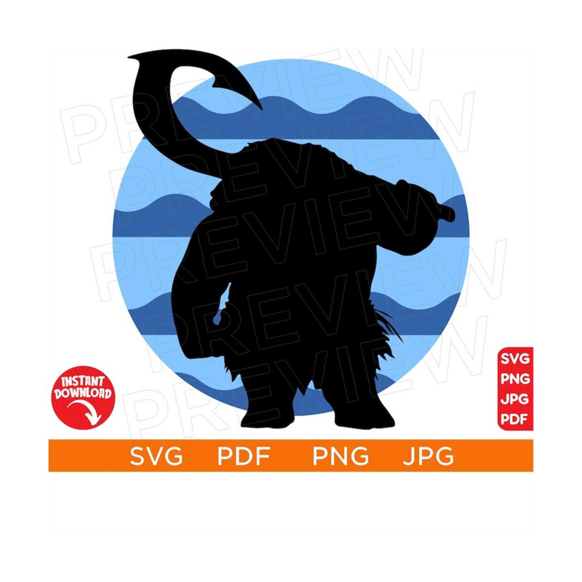Maui vector Svg, Moana SVG Princess SVG Disneyworld ears svg | Inspire ...