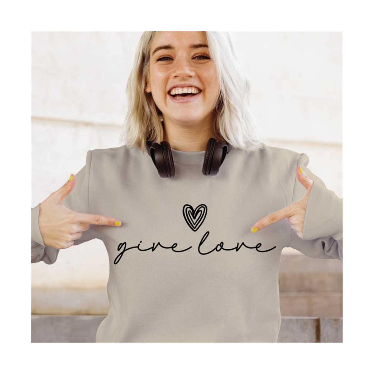 Valentine Svg Give Love Svg Heart Svg Valentine Svg Vale Inspire