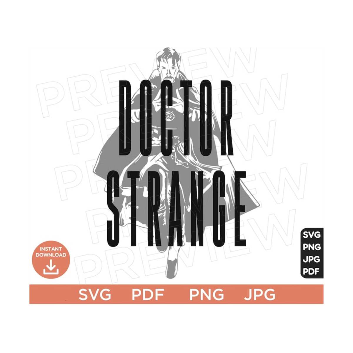 Doctor Strange SVG Disneyland Ears Clipart Vector File Silho | Inspire ...