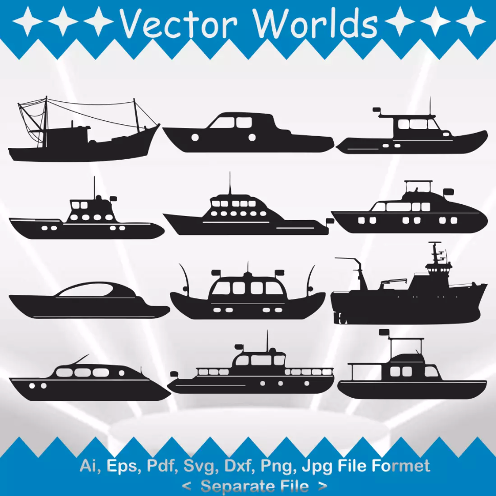 Fishing Boat svg, Fishing Boats svg, Fishing, Boat, SVG, ai, | Inspire ...