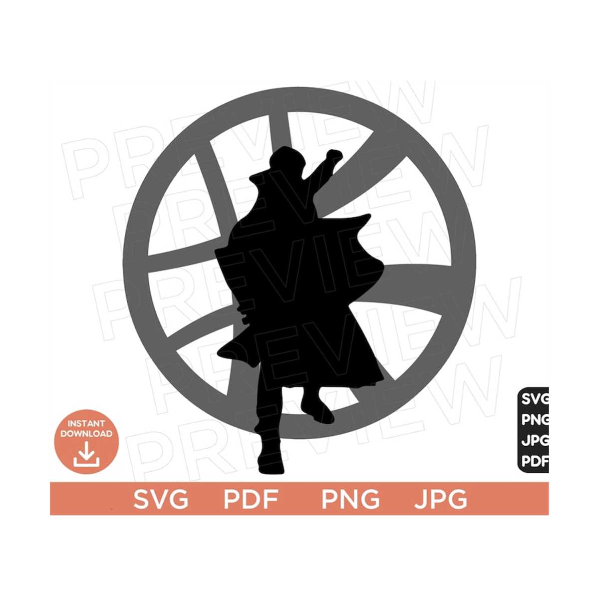 Doctor Strange SVG Disneyland Ears Clipart Vector File Silho | Inspire ...