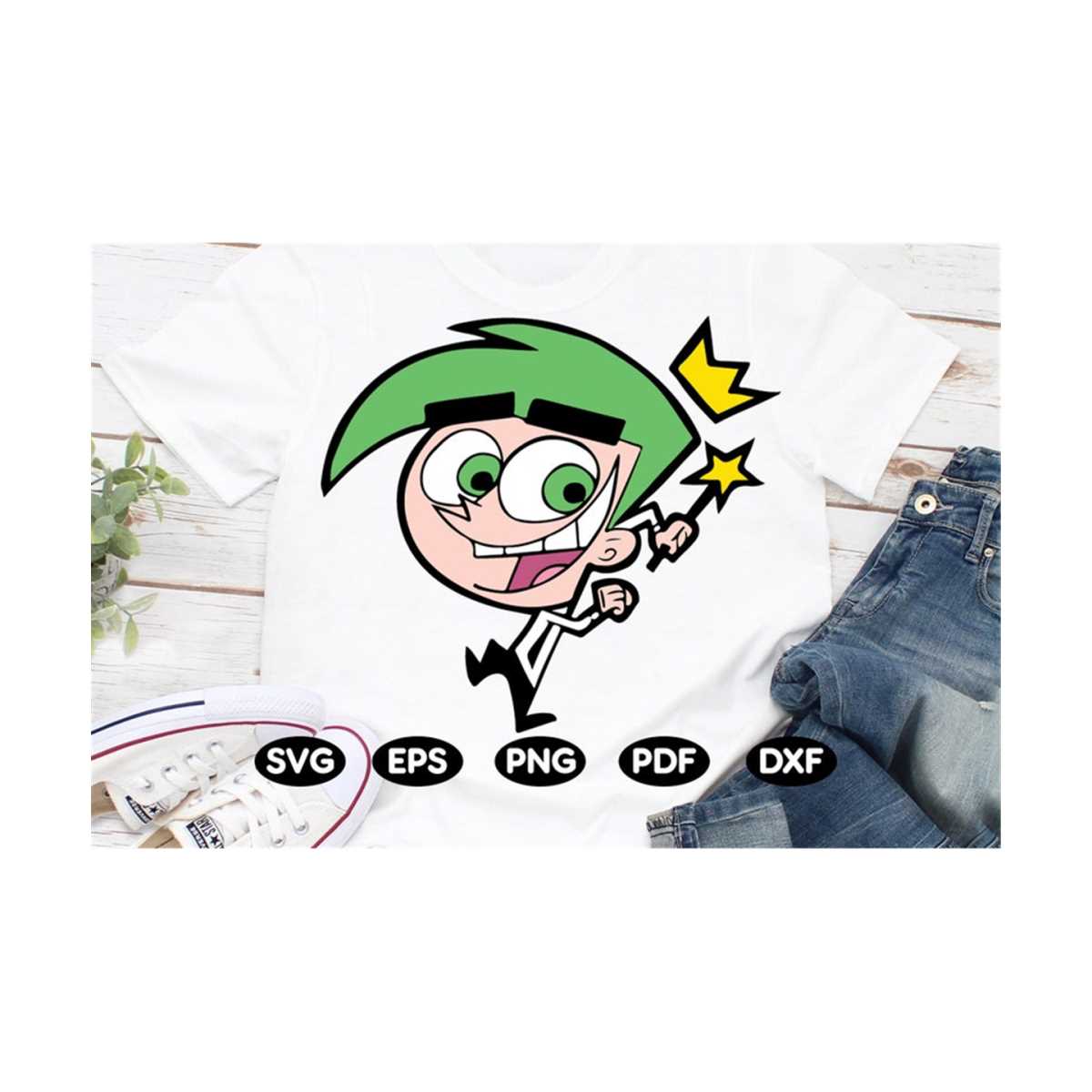 Cosmo, The Fairly OddParents SVG PNG PDF / T-shirt svg / Cut | Inspire ...