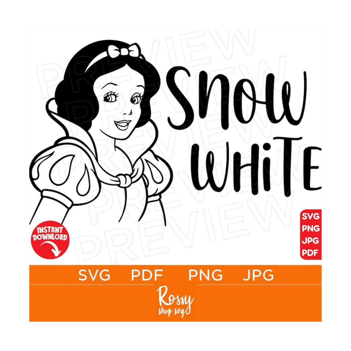 Snow White Vector SVG, Snow White Seven Dwarfs SVG Grumpy Dw | Inspire ...
