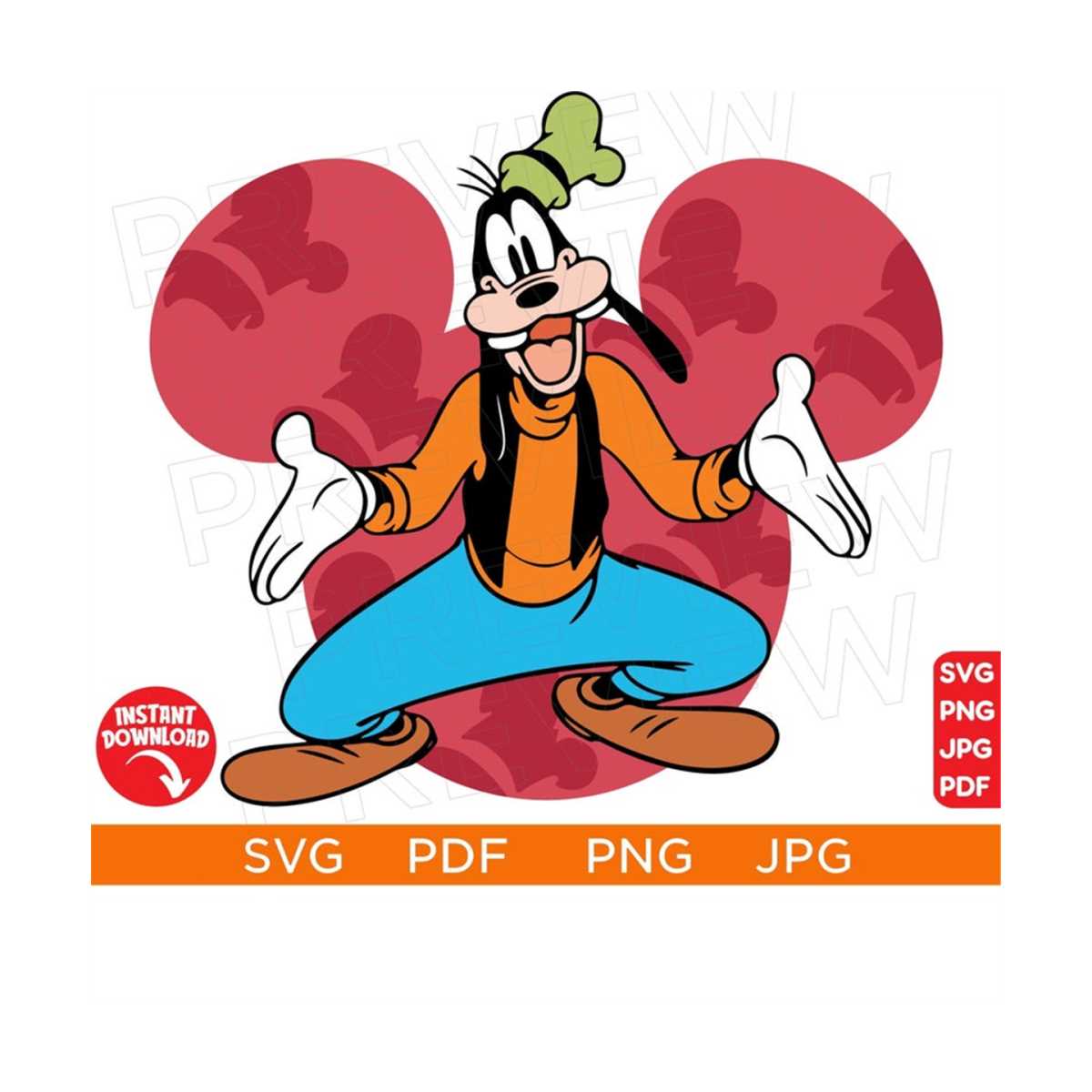Goofy Vector Svg, Goofy Ears SVG Mouse png, Disneyland ears | Inspire ...