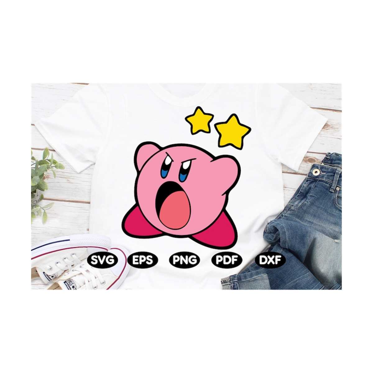 Kirby vector SVG PNG PDF / T-shirt svg / Cutting file / Coff - Inspire ...