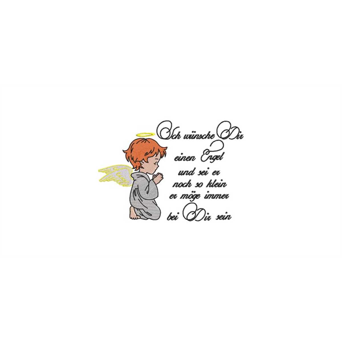 Embroidery File Angel Baptism Saying 3 Sizes 13x18 and 16x26 | Inspire ...