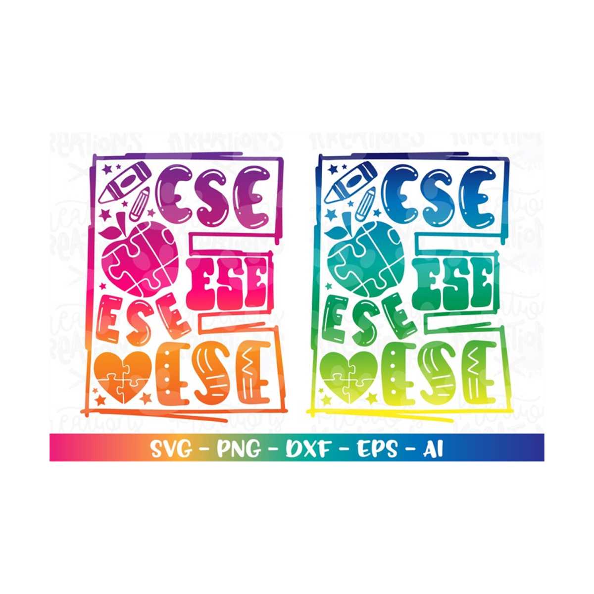 Back to School svg Exceptional Student Education ESE educat - Inspire ...