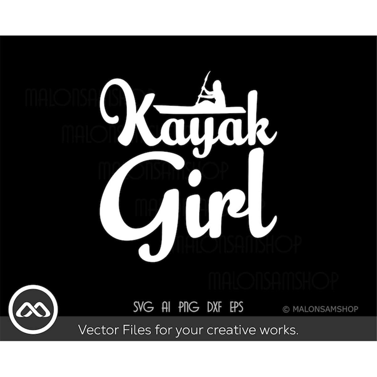 kayak SVG Kayak Girl - kayak svg, kayaking svg, canoe svg, | Inspire Uplift