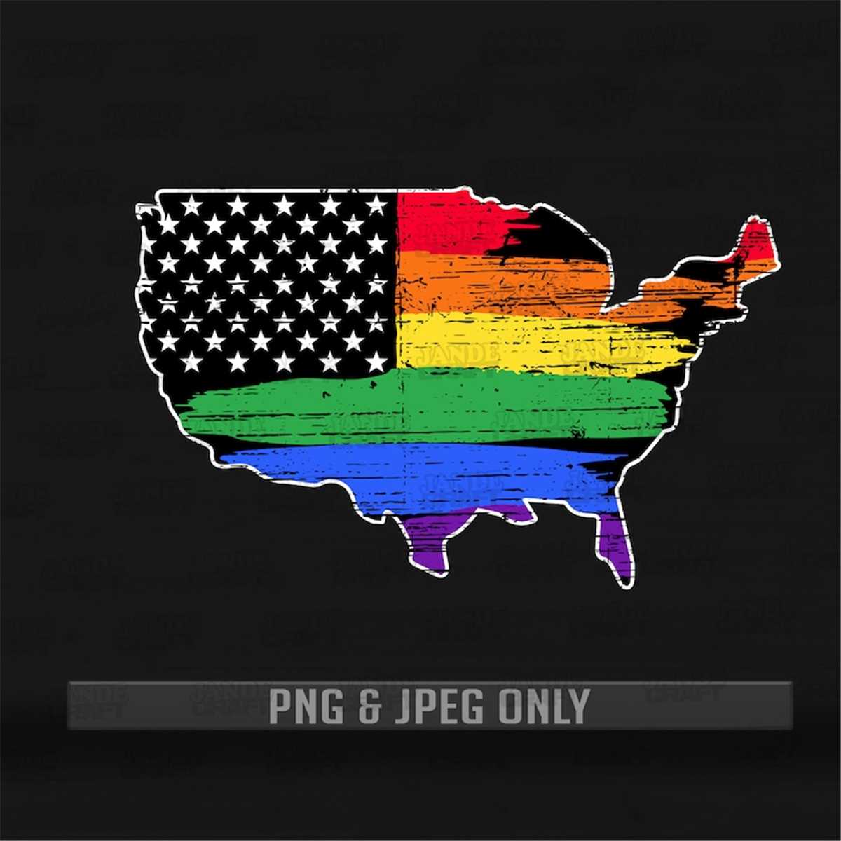 USA Lgbt Pride Flag | PNG and JPEG Files | Lgbtq Background | Inspire ...