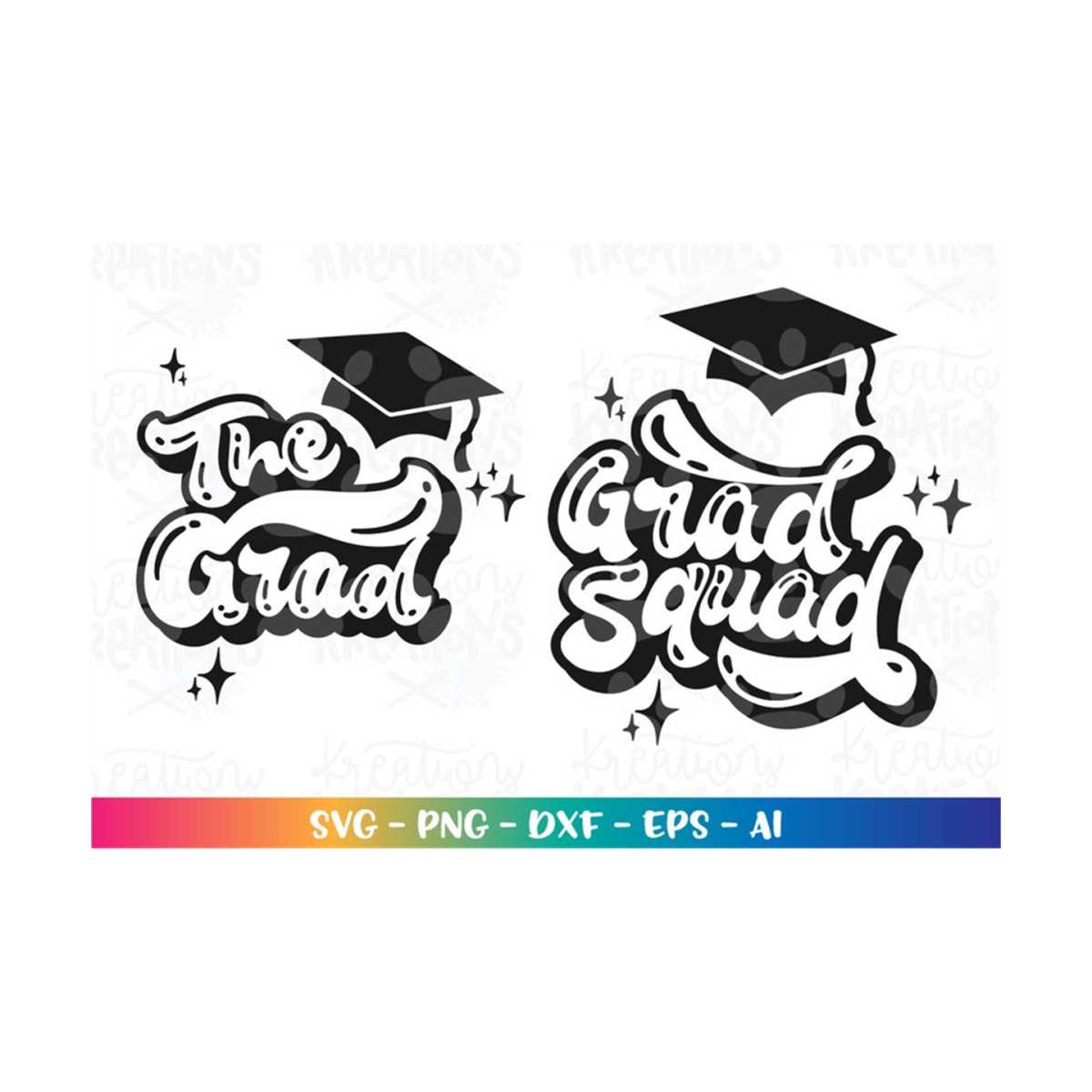 Grad Squad svg The Grad svg Graduation svg squad svg decal p - Inspire ...