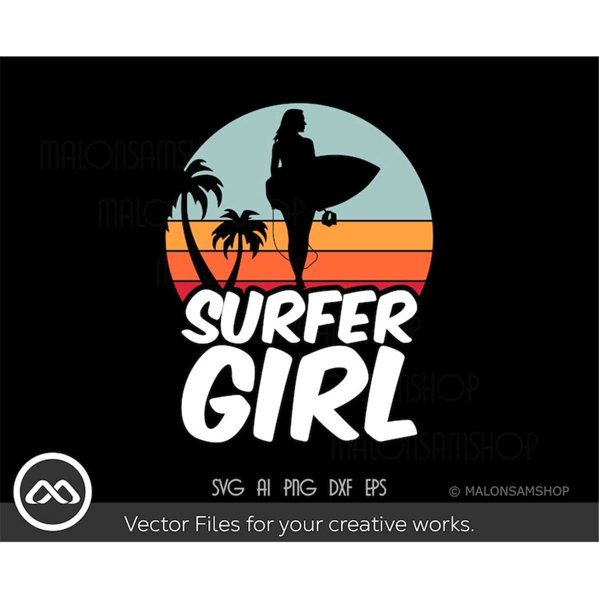 Surfing SVG Surfer Girl - surfing svg, surf svg, summer svg, | Inspire ...