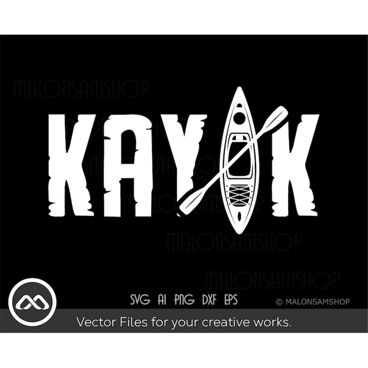 kayak SVG file kayak logo - kayak svg, kayaking svg, canoe s | Inspire ...