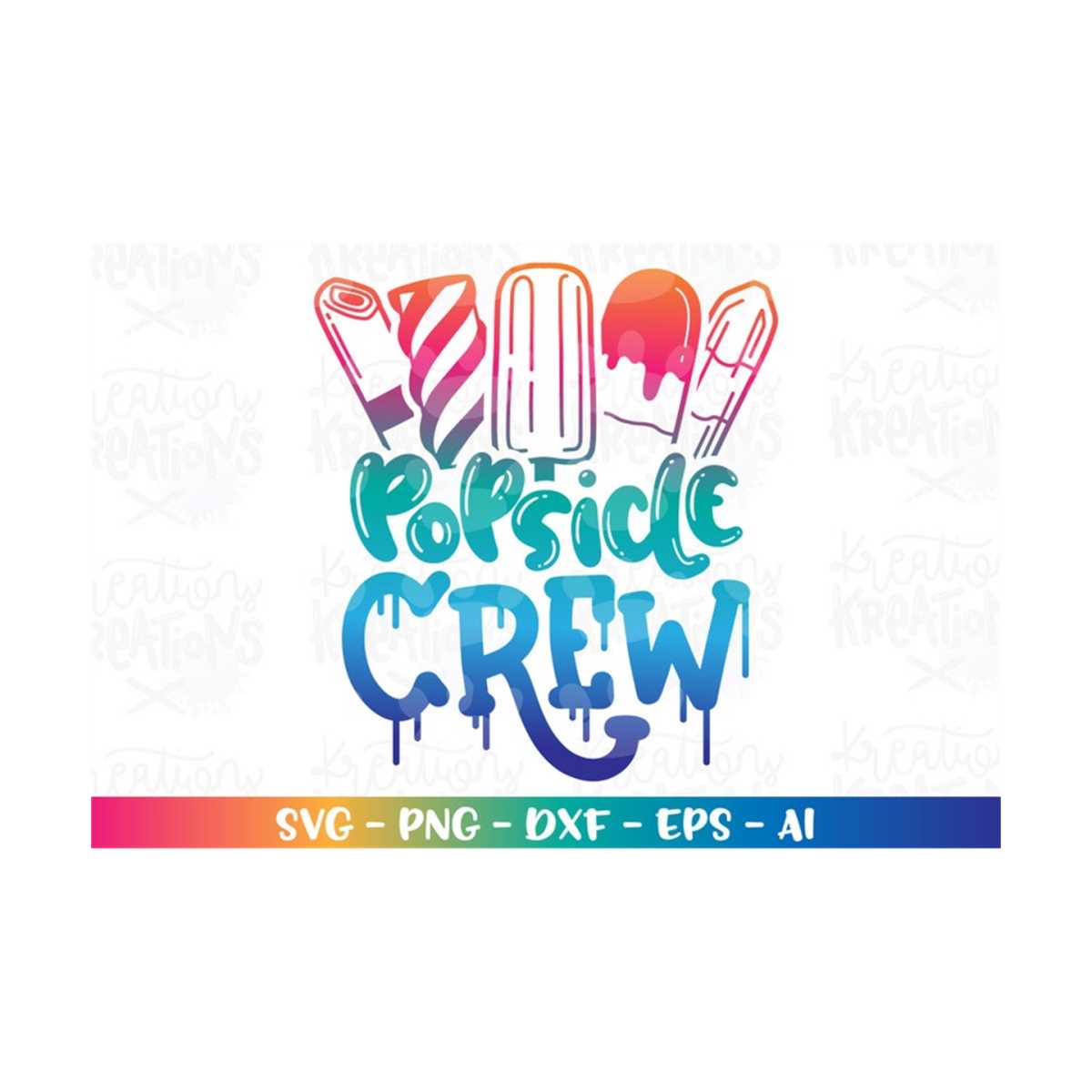 Popsicle Crew svg Ice cream svg Popsicle clipart summer quot | Inspire ...