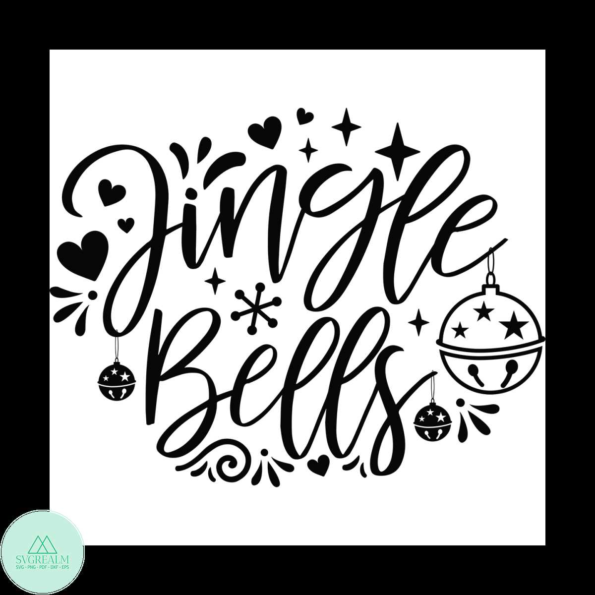Jingle Bells Svg, Christmas Svg, Xmas Svg, Christmas Decor S | Inspire ...