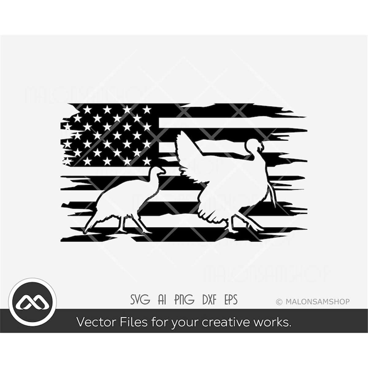 Turkey Hunting SVG Us flag - hunting svg, easter svg, hunt s | Inspire ...