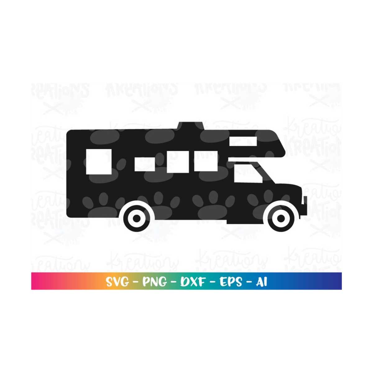 RV svg RV truck car clipart svg printable decal iron on svg | Inspire ...