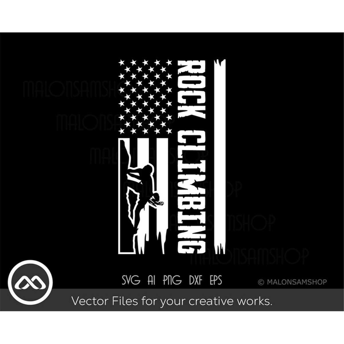 Rock Climbing SVG American Flag - climbing svg, hiking svg, | Inspire ...