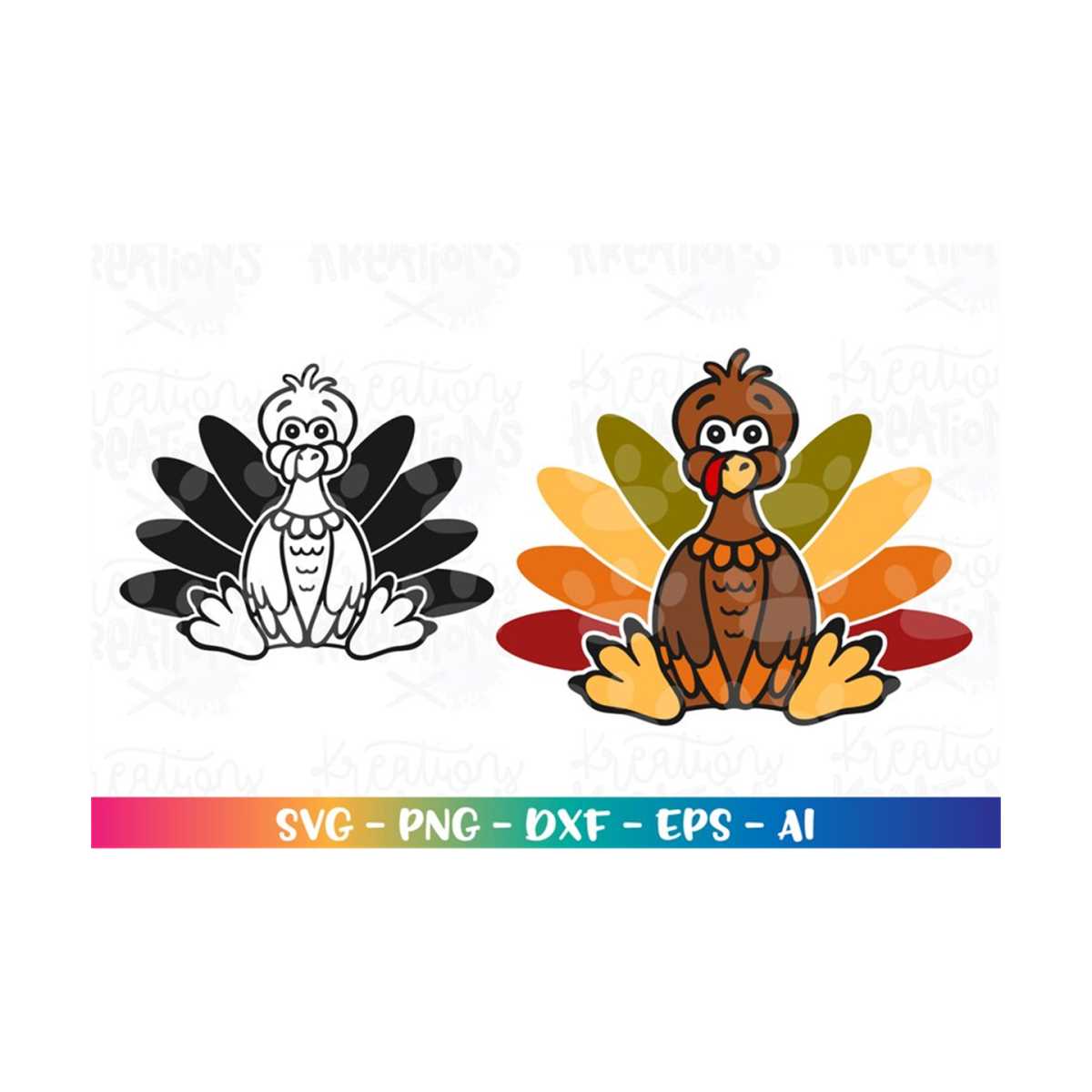 Thanksgiving svg Cutest Turkey baby Clipart SVG brother sist | Inspire ...