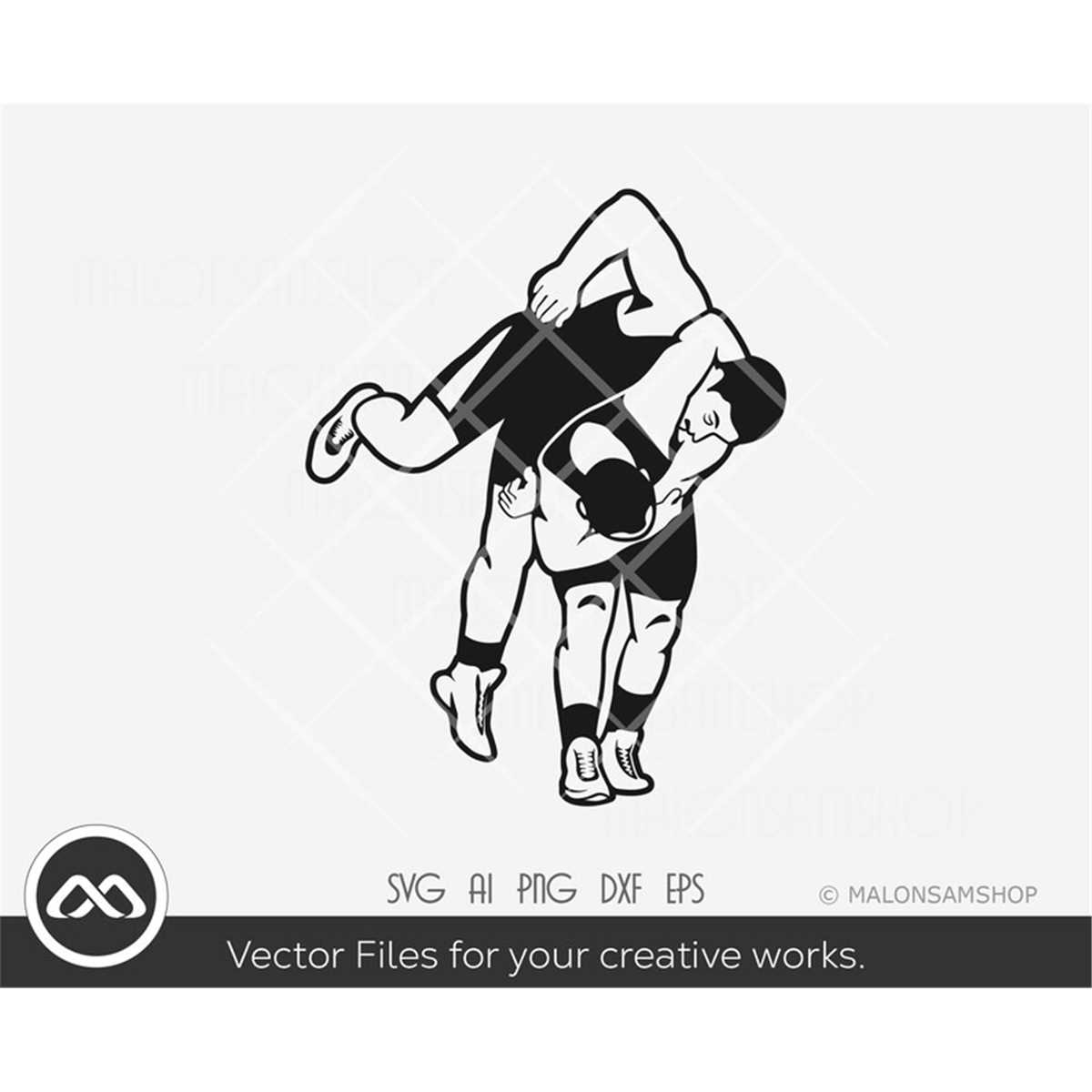 Wrestling SVG silhouette 6 - wrestling svg, wrestler svg, wr | Inspire ...