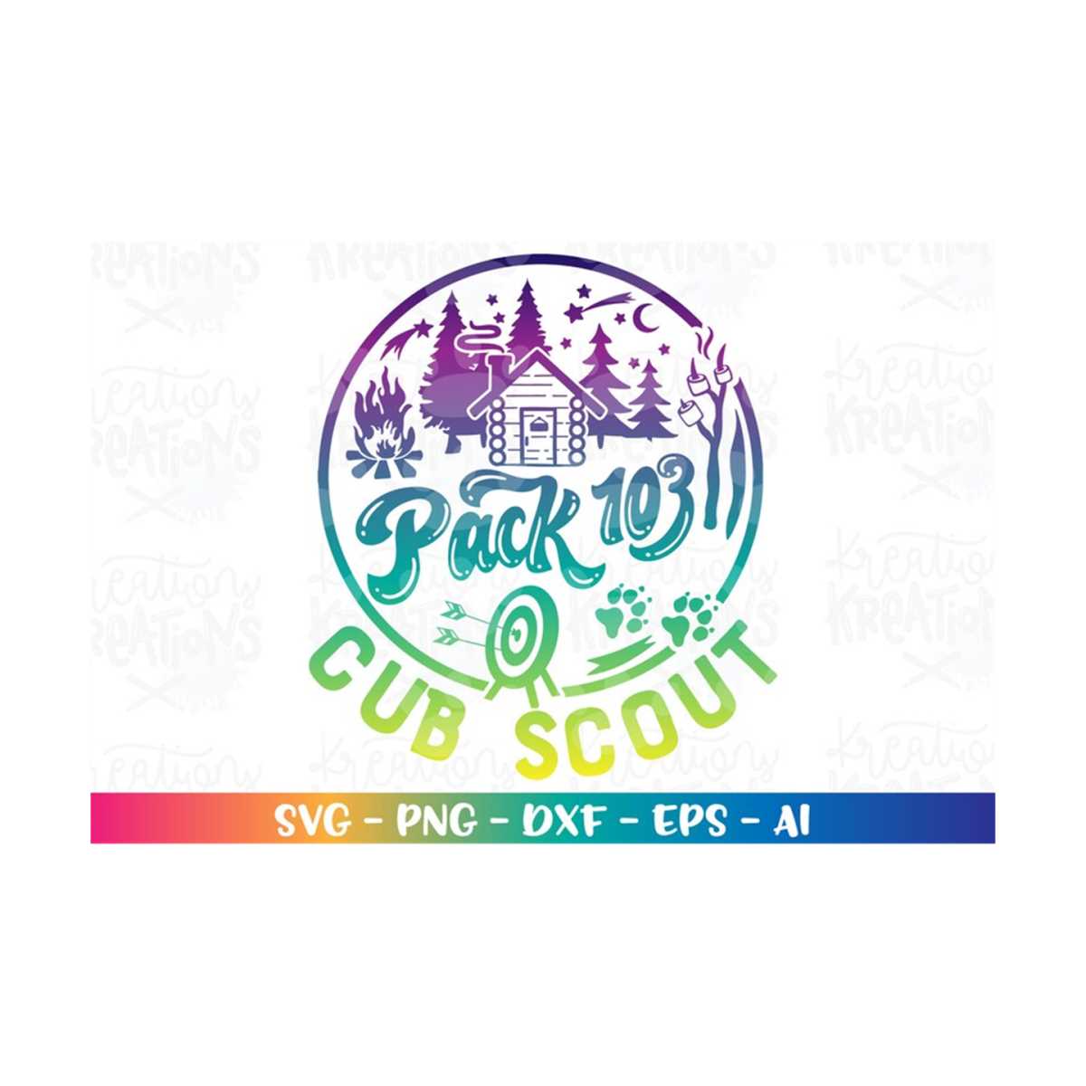 Pack Camping Trip Cub Scout svg Custom Pack Number Customize | Inspire ...
