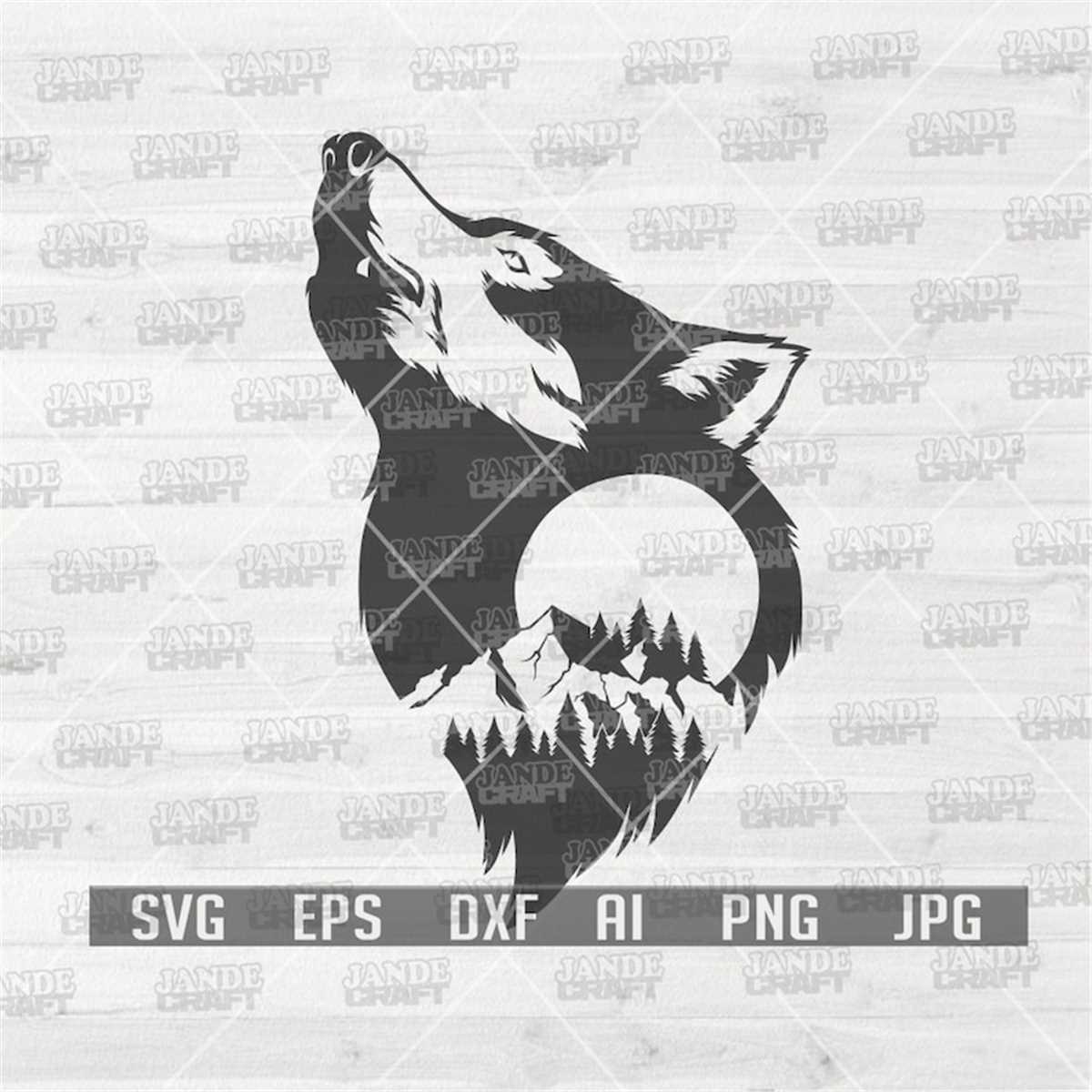 Outdoor Howling Wolf svg | Wild Wolf svg | Wild Animal svg | | Inspire ...