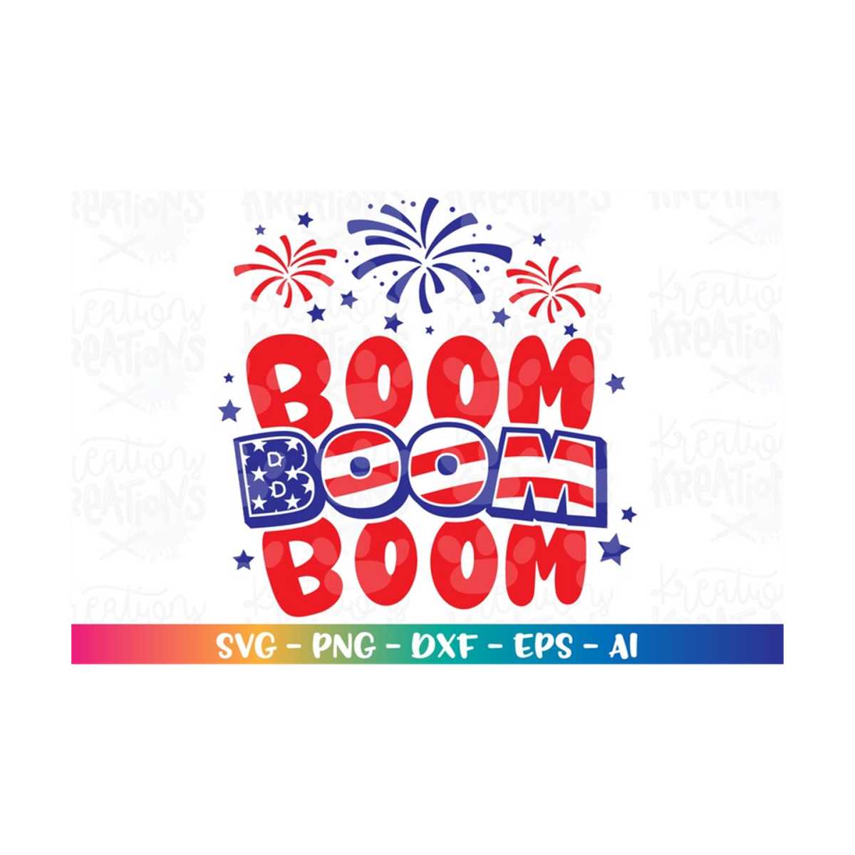 BOOM SVG Fireworks Explosion svg Independence Day svg Kids B | Inspire ...