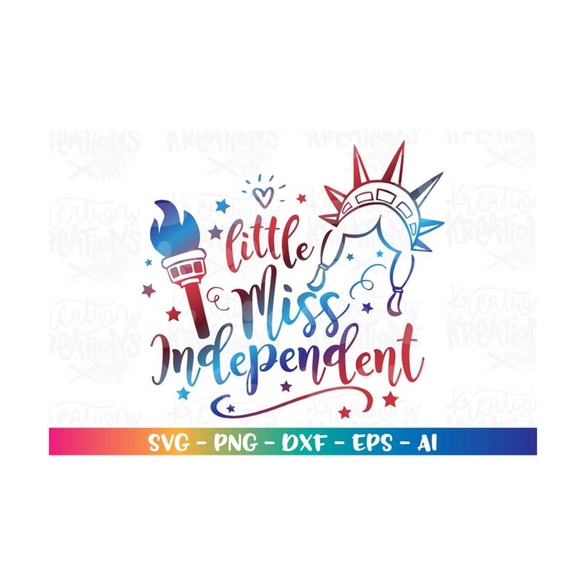 Little Miss Independent SVG cute girl Lady Liberty svg Patri | Inspire ...